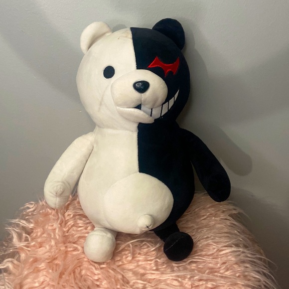 Toys | Danganronpa Monokuma Soft Plush Teddy Bear Toy Black White 15in ...